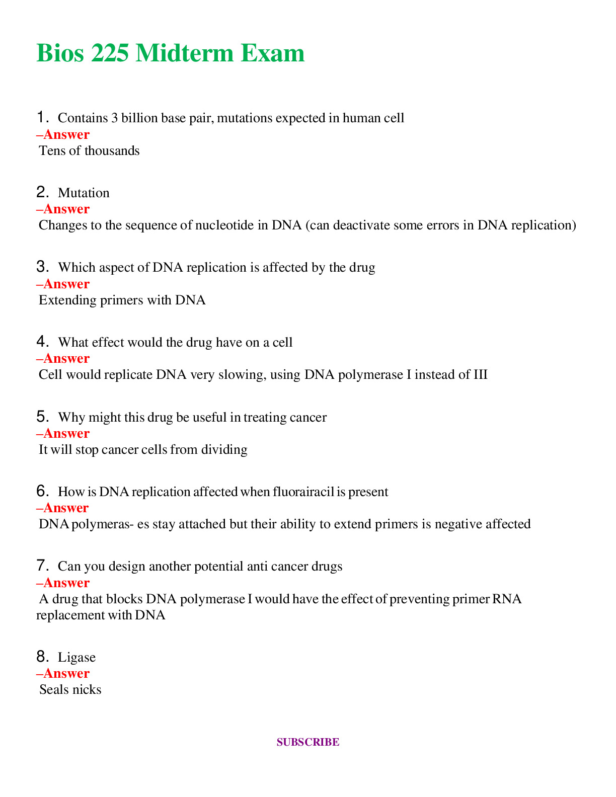 BIOS 225 Exam 1, 2, Midterm Exam, Practice Exam 2 Complete Questions ... BIOS 225 Exam 1, 2, Midterm Exam, Practice Exam 2 Complete Questions ...