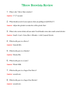 2024 BUNDLE 7Brew Brewista ( Training, Test 1,2,3, Review ) Passed | A+ ...