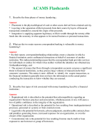 ACAMS Flashcards (Latest 2024) Questions With Complete Grade A+ Answers ...