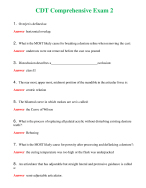 Bundle 2024 CDT Comprehensive Exam 1,2 | Passed | A+ Rated Guide | New ...