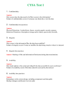 2024 BUNDLE CySA ( Test 1 - 3, Practice Exam 1 - 5, Glossary, Infotec ...