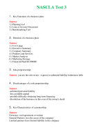 BUNDLE NASCLA Test 1,2,3,4,5 (Latest 2024 - 2025) Actual Questions and ...