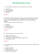NDAEB Practice Questions (Latest 2024) Questions With Complete Grade A+ ...