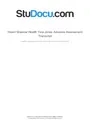 Heent Shadow Health Tina Jones Advance Assessment Transcript - DocMerit