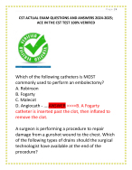 CST ACTUAL EXAM QUESTIONS AND ANSWERS 2024-2025; ACE IN THE CST TEST ...