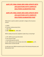 AAPC CPC FINAL EXAM 2025-2026 UPDATE WITH 250 QUESTIONS WITH COMPLETE ...