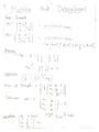 Matrices and determinants handwritten notes - DocMerit