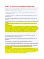 FoRT practice test (multiple choice with answers and rationales)136 ...
