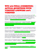 WPC 470 Final Exam With Verified Questions & Answers Latest Updated ...