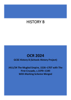 OCR 2024 GCSE History B (Schools History Project) J411/34 The Mughal ...