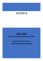 OCR 2024 GCSE History B (Schools History Project) J411/21 History ...