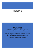 OCR 2024 GCSE History B (Schools History Project) J411/17 Migrants to ...