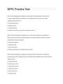 SFPC Practice Test 2022/2023 with 100% correct answers - DocMerit
