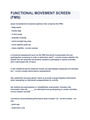 FUNCTIONAL MOVEMENT SCREEN (FMS)|UPDATED&VERIFIED|100% SOLVED ...