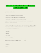 NCE Purple Book Questions Review (Assessment and Testing) 2024-2025 ...