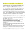 Record Management Test USMC – Questions With Answers - DocMerit