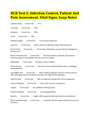 HCB Test 2: Infection Control, Patient And Pain Assessment, Vital Signs ...