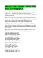 Florida Class E Drivers License (Test Your Knowledge) Q/A - DocMerit