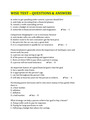 Wise Test 2024 Review Exam Questions for all topics - DocMerit