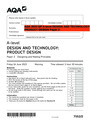 AQA 2023 QP A-level DESIGN AND TECHNOLOGY: PRODUCT DESIGN Paper 2 ...