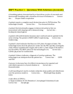 BRPT Practice 1 – Questions With Solutions (Accurate) - DocMerit