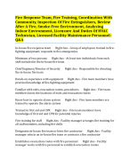 Fire Response Team, Fire Training, Coordination With Community ...