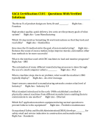 SACA Certification C101 - Questions With Verified Solutions - DocMerit