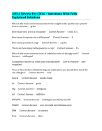 AMCA Review For CMAC - Questions With Fully Explained Solutions - DocMerit