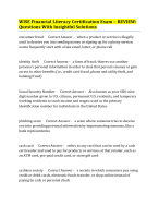 WISE Financial Literacy Certification Exam – REVIEW: Questions With ...