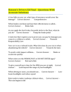 Benson's Drivers Ed Final 2025/2026 - DocMerit