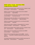 public safety final review| 215 QUESTIONS| WITH COMPLETE SOLUTIONS ...