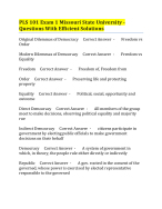 PLS 101 Exam 1 Missouri State University - Questions With Efficient ...