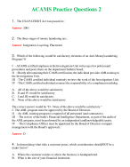 2024 ACAMS Practice Questions 1,2, Example Questions New Full Questions ...