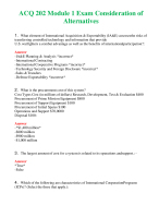 ACQ 202 Test (Latest 2024) Questions With Complete Grade A+ Answers ...