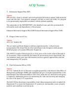 ACQ Terms (Latest 2024) Questions With Complete Grade A+ Answers - DocMerit