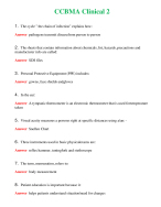 CCBMA Clinical 2 (Latest 2024) Questions With Complete Grade A+ Answers ...