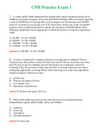 2024 CPH Practice Exam 1 Actual Questions and Verified Answers ...