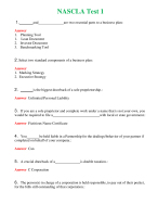 NASCLA Test 1 (Latest 2024) Questions With Complete Grade A+ Answers ...