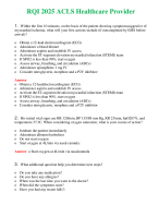 2024 Bundle RQI ( ACLS Healthcare Provider, BLS Cognitive Final Exam ...