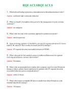 2024 RQI ACLSRQI ACLS Actual Questions and Verified Answers ( Included ...