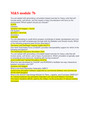 M&S module 7b Question and Answers - DocMerit