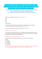 WONDERLIC TEST NEWEST ACTUAL TEST NEW VERSION UPDATE 2024-2025 BEST ...