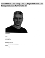 Case iHuman Case Study - Tod G, 57 yrs Old Male CC: Knee pain (Gout ...