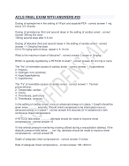 ACLS FINAL EXAM WITH ANSWERS -20. - DocMerit