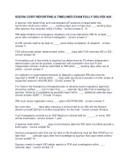 SOCRA CCRP REPORTING & TIMELINES EXAM FULLY SOLVED -20 - DocMerit