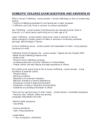 Family /Domestic Violence Exam Bundle With Questions And Answers Fully ...