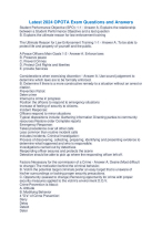 Latest 2024 OPOTA Exam Questions and Answers - DocMerit
