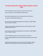 AIC Exam Flashcards complete guide complete solution 2024 - DocMerit