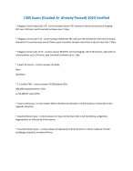 CBIS Exam (Graded A+ Already Passed) 2024 Verified - DocMerit