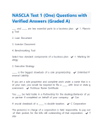 NASCLA Test 1 (One) Questions with Verified Answers (Graded A) |Latest ...